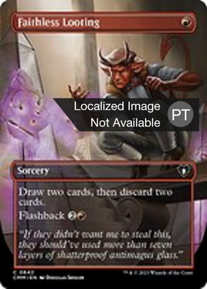 Pilhagem Infiel (Faithless Looting) · Commander 2019 (C19) #140 ...