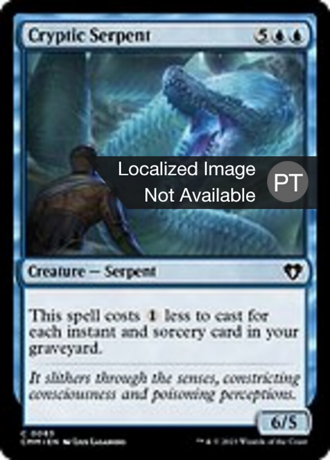 Serpente Críptica (Cryptic Serpent) · Amonkhet (AKH) #48 · Scryfall ...