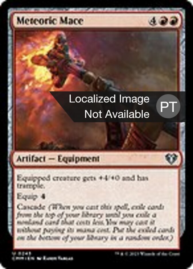 Meteoric Mace · Commander Masters (CMM) #243 · Scryfall Magic The ...