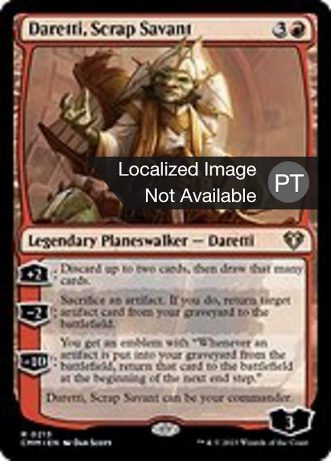 Daretti, Scrap Savant · Commander Masters (CMM) #213 · Scryfall Magic ...