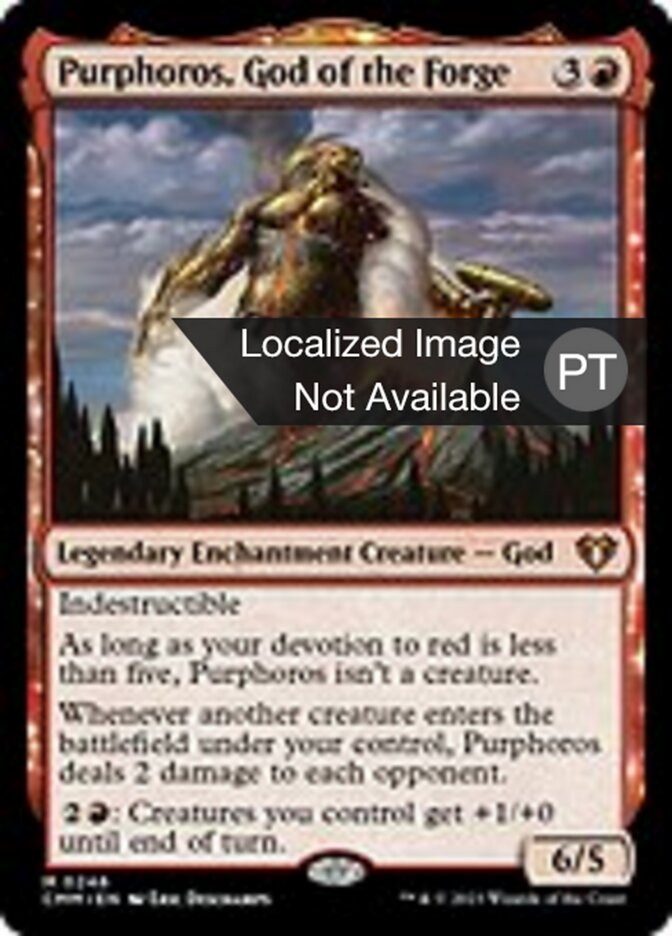 Purphoros, God of the Forge · Commander Masters (CMM) #246 · Scryfall ...