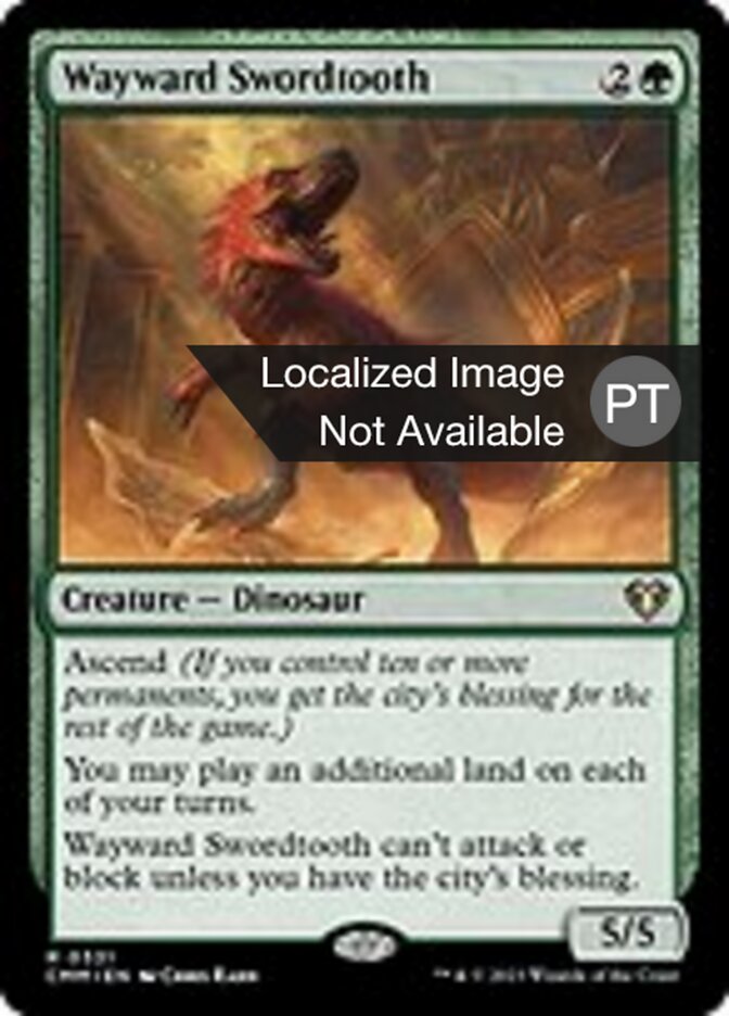 Wayward Swordtooth · Commander Masters (CMM) #331 · Scryfall Magic: The ...