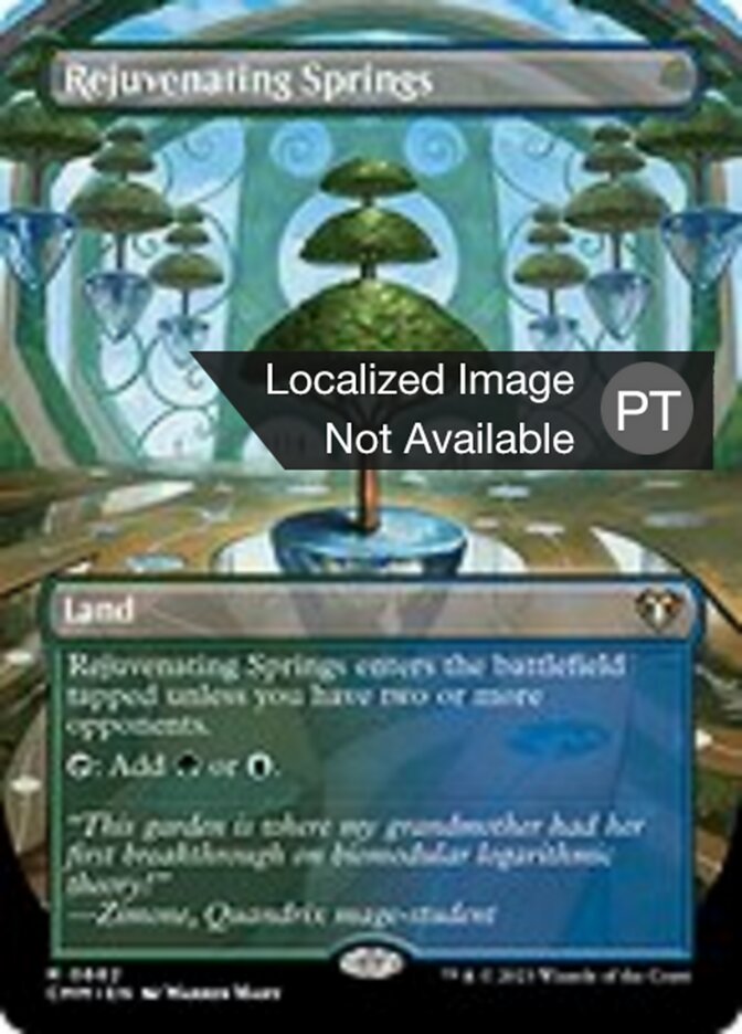 Rejuvenating Springs · Commander Masters (CMM) #662 · Scryfall Magic ...