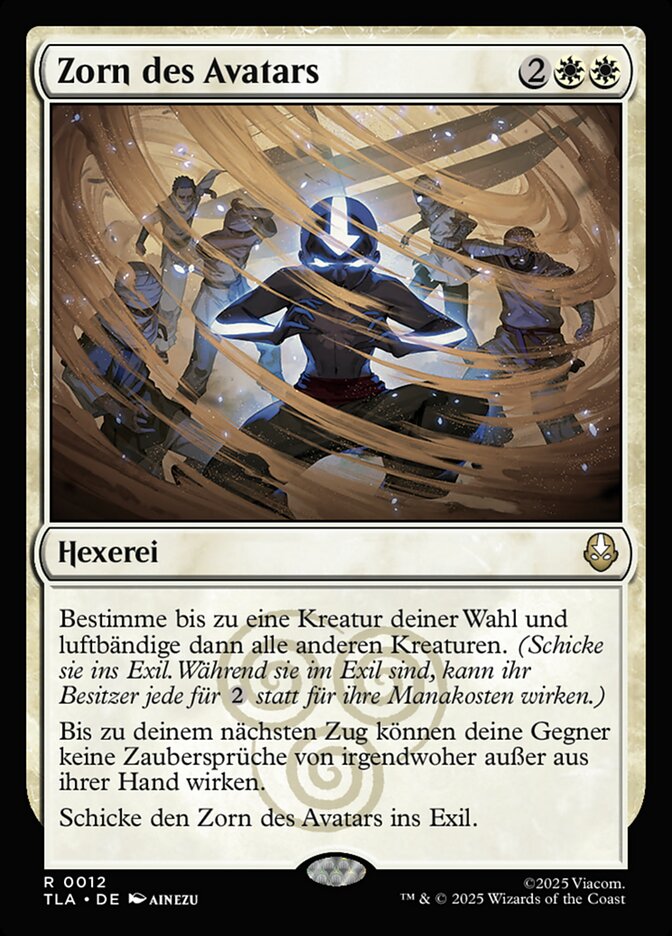 Avatar's Wrath · Avatar: The Last Airbender (TLA) #12 · Scryfall Magic: The Gathering Search