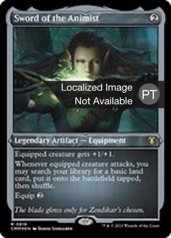 Espada da Animista (Sword of the Animist) · Commander Masters (CMM ...