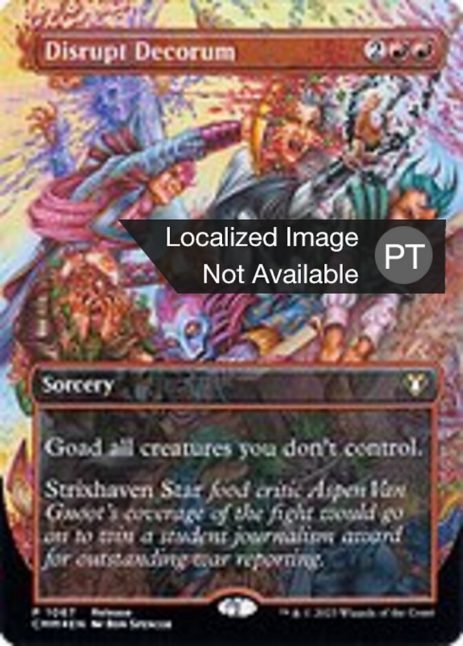 Disrupt Decorum · Commander Masters (CMM) #1067 · Scryfall Magic: The ...