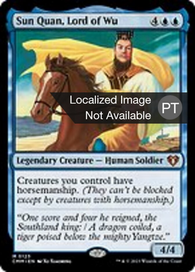 Sun Quan, Lord of Wu · Commander Masters (CMM) #123 · Scryfall Magic: The Gathering Search