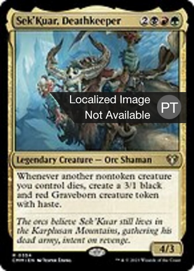 Sek'Kuar, Deathkeeper · Commander Masters (CMM) #354 · Scryfall Magic ...