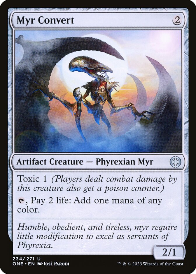 Myr Convert Phyrexia All Will Be One MTG Print Myr Convert Phyrexia All Will Be One MTG Print