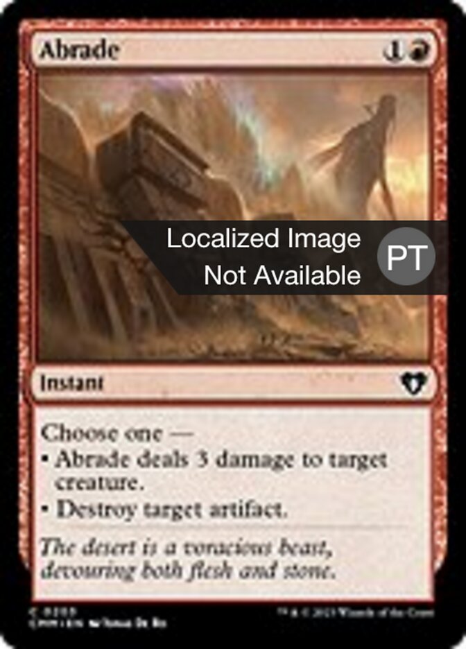 Abrade · Commander Masters (CMM) #203 · Scryfall Magic: The Gathering ...
