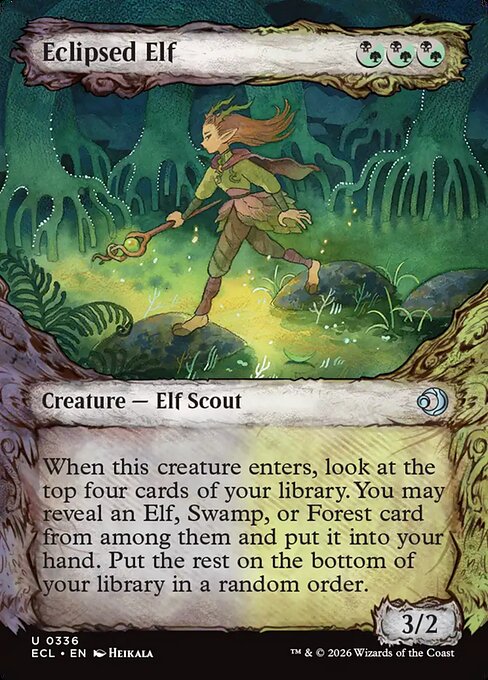 Eclipsed Elf - MTG (Magic: the Gathering)