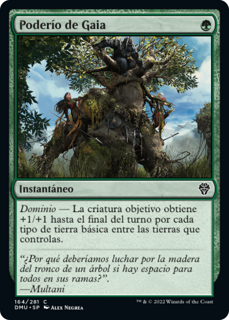 Poderío de Gaia (Gaea's Might) · Dominaria United (DMU) #164 · Scryfall ...
