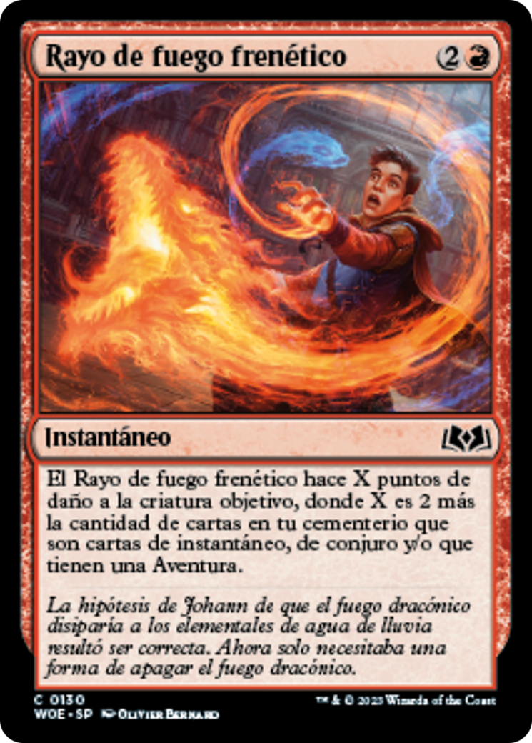 Rayo de fuego frenético (Frantic Firebolt) · Wilds of Eldraine (WOE ...