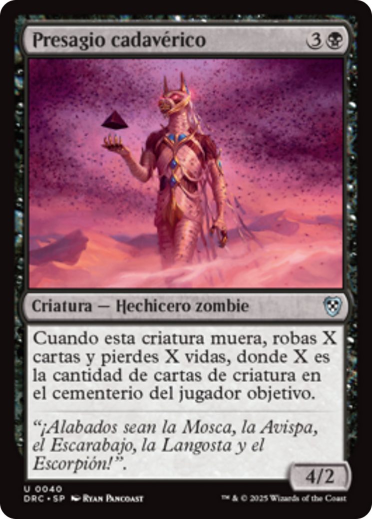 Presagio cadavérico (Corpse Augur) · Aetherdrift Commander (DRC) #40 · Scryfall Magic The ...